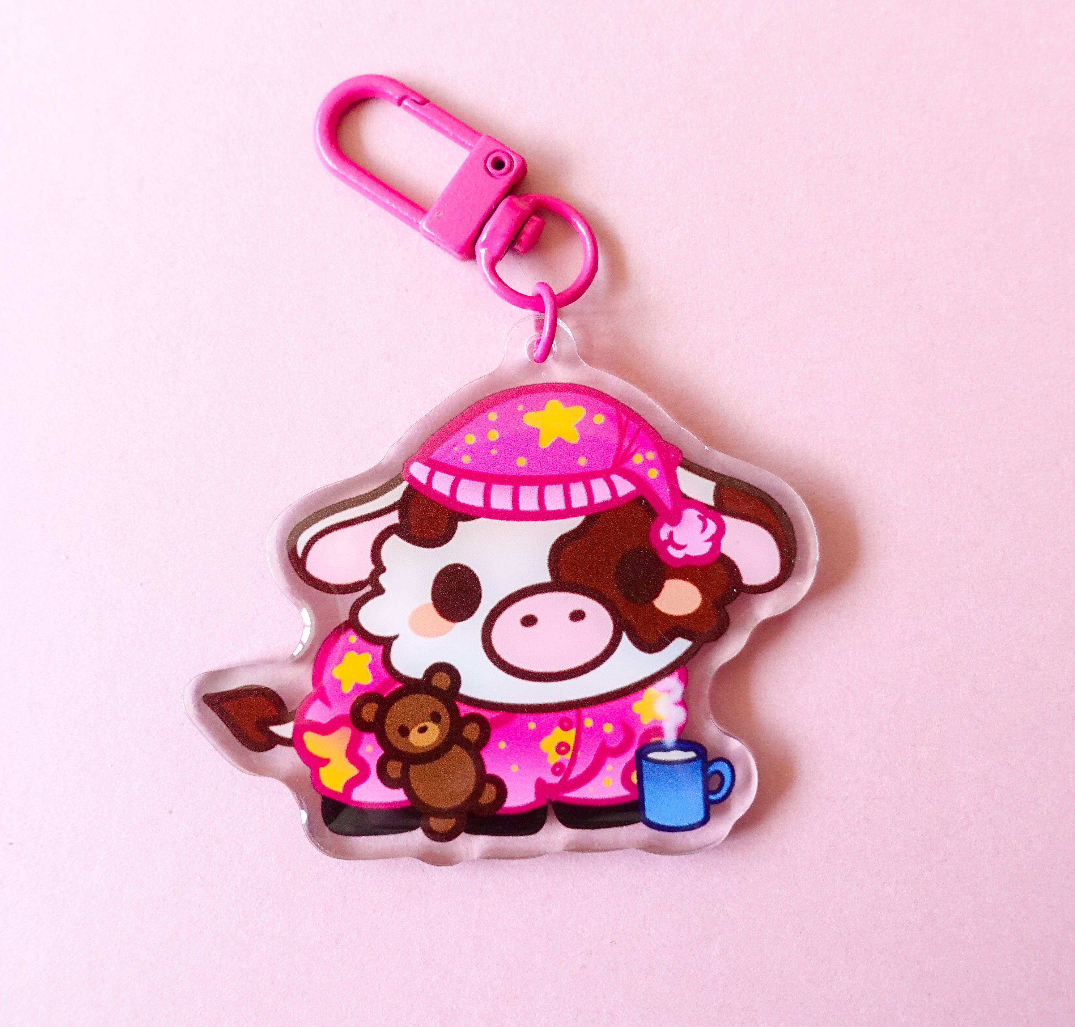 Bedtime Cow Mini Moo keychain – Bluubsies