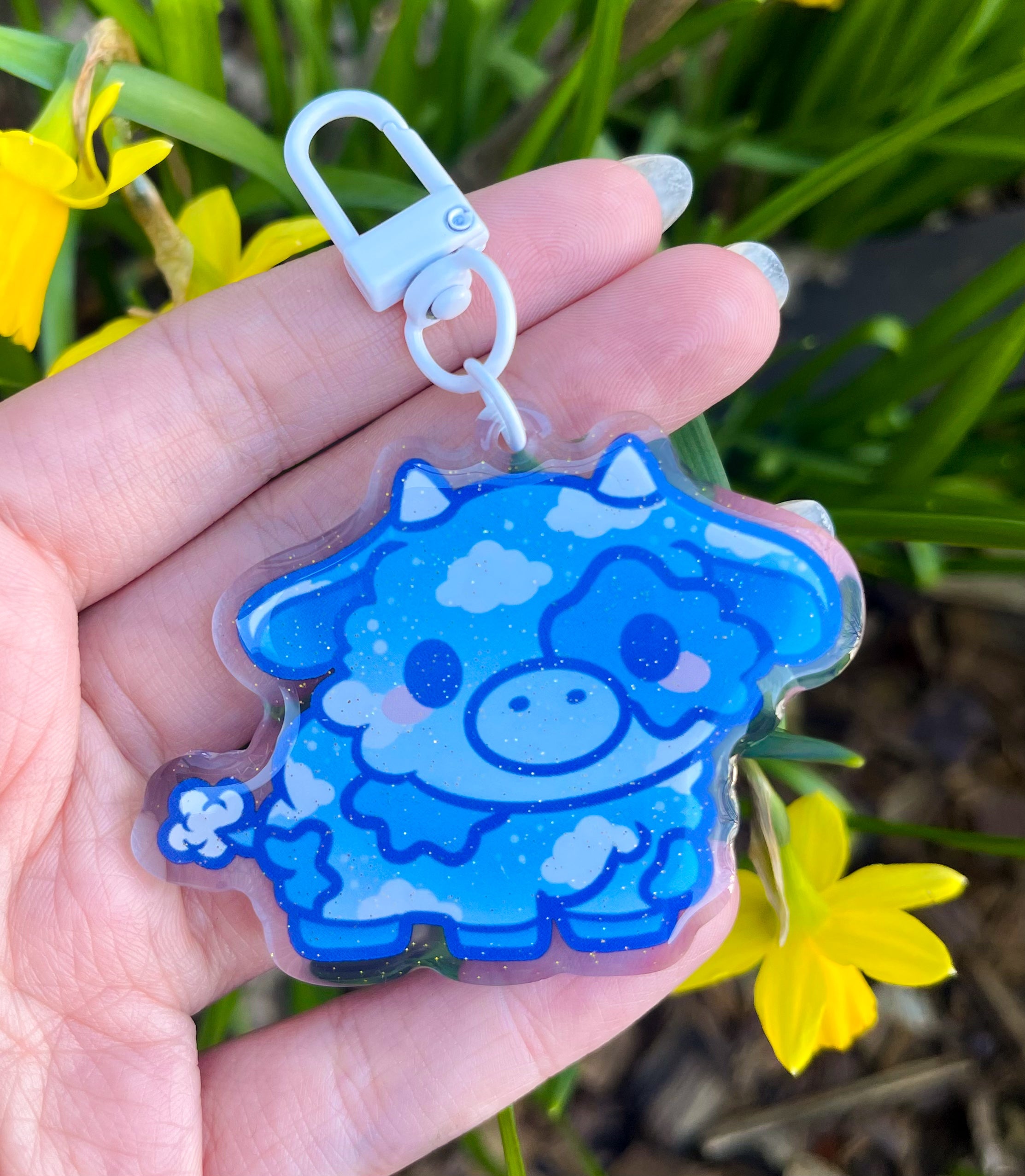 Cloud Cow Mini Moo keychain – Bluubsies