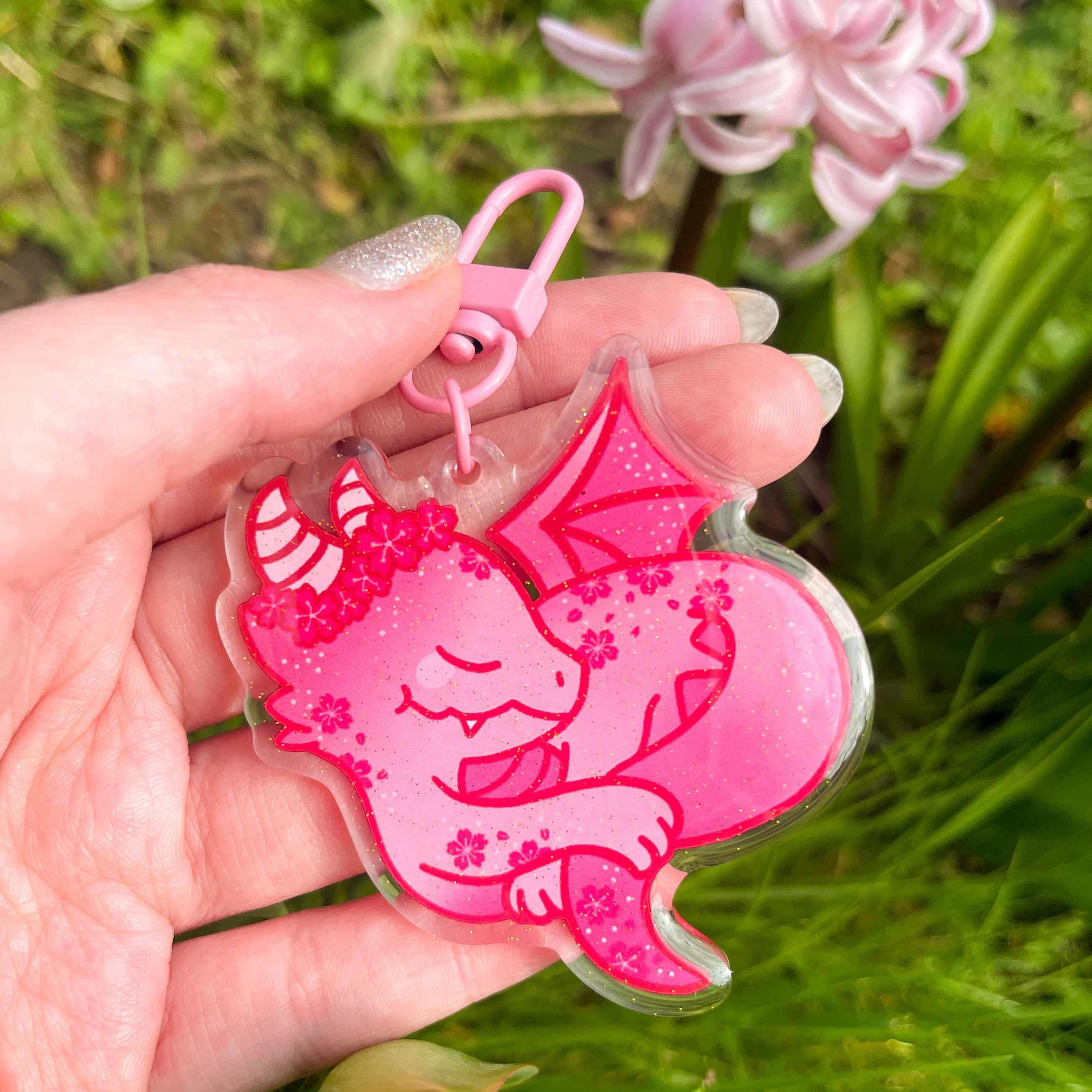 Sakura Dragon Dreamy Dragons keychain – Bluubsies